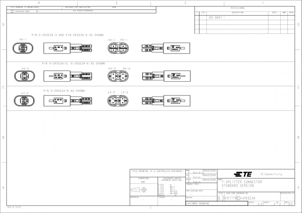 TE Connectivity 293234-3 customer drawing page 2