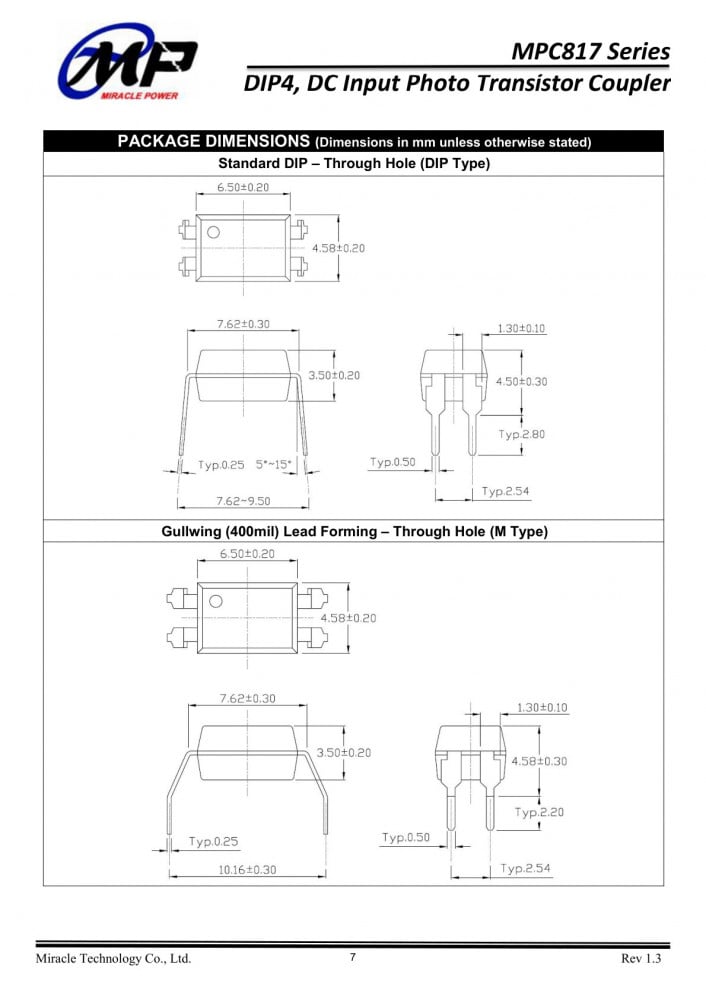 MPC817C1-FGV datasheet page 7