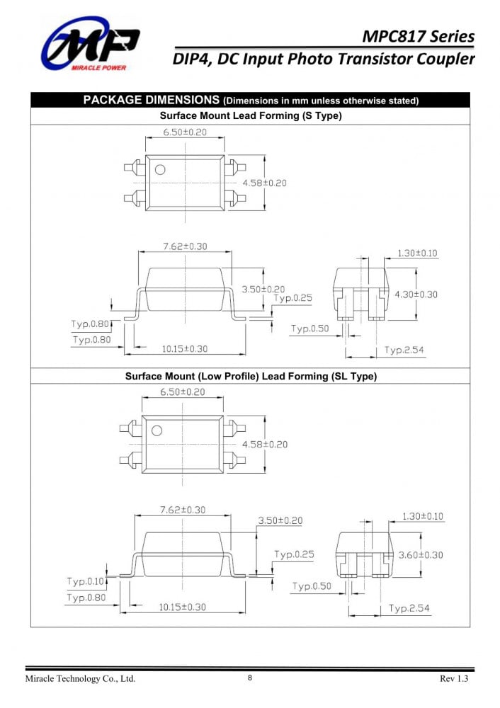 MPC817C1-FGV datasheet page 8