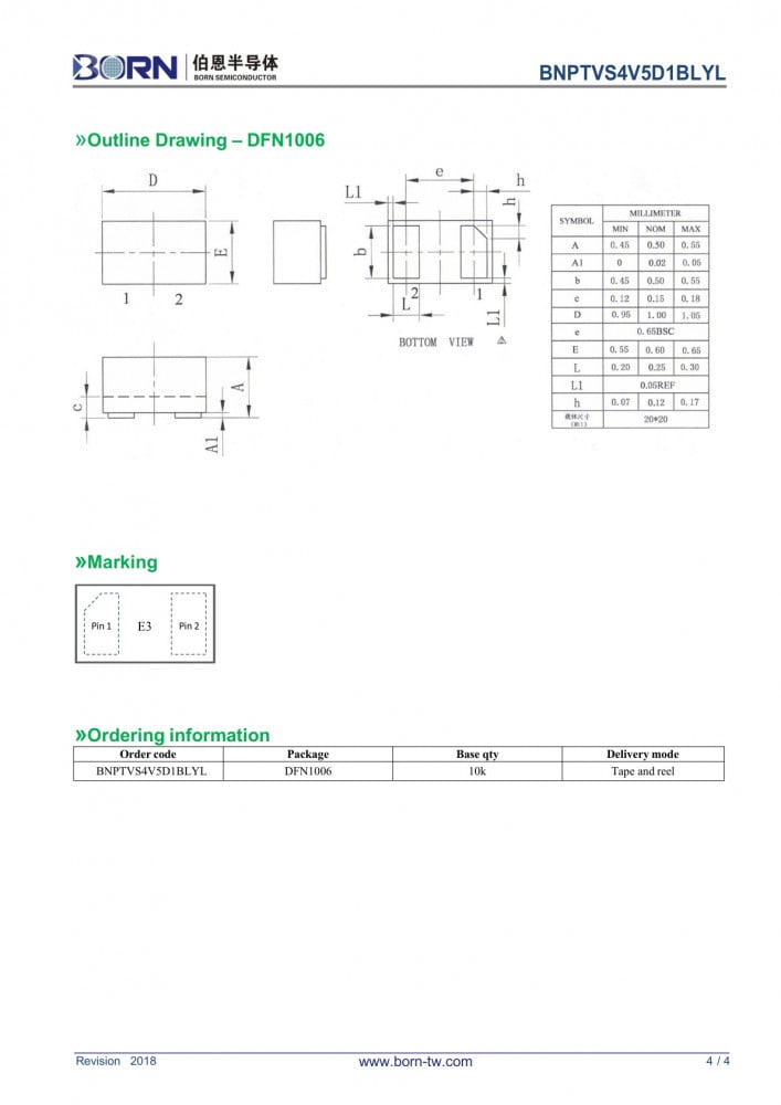 BNPTVS4V5D1BLYL datasheet page 4