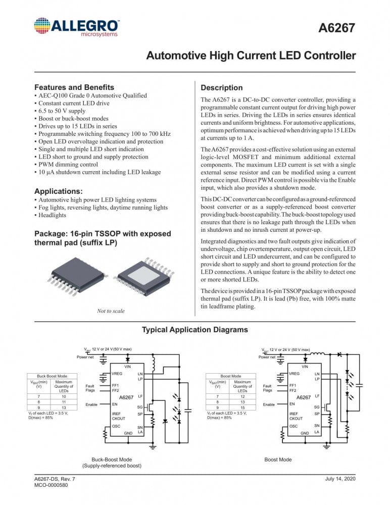 A6267 datasheet page 2
