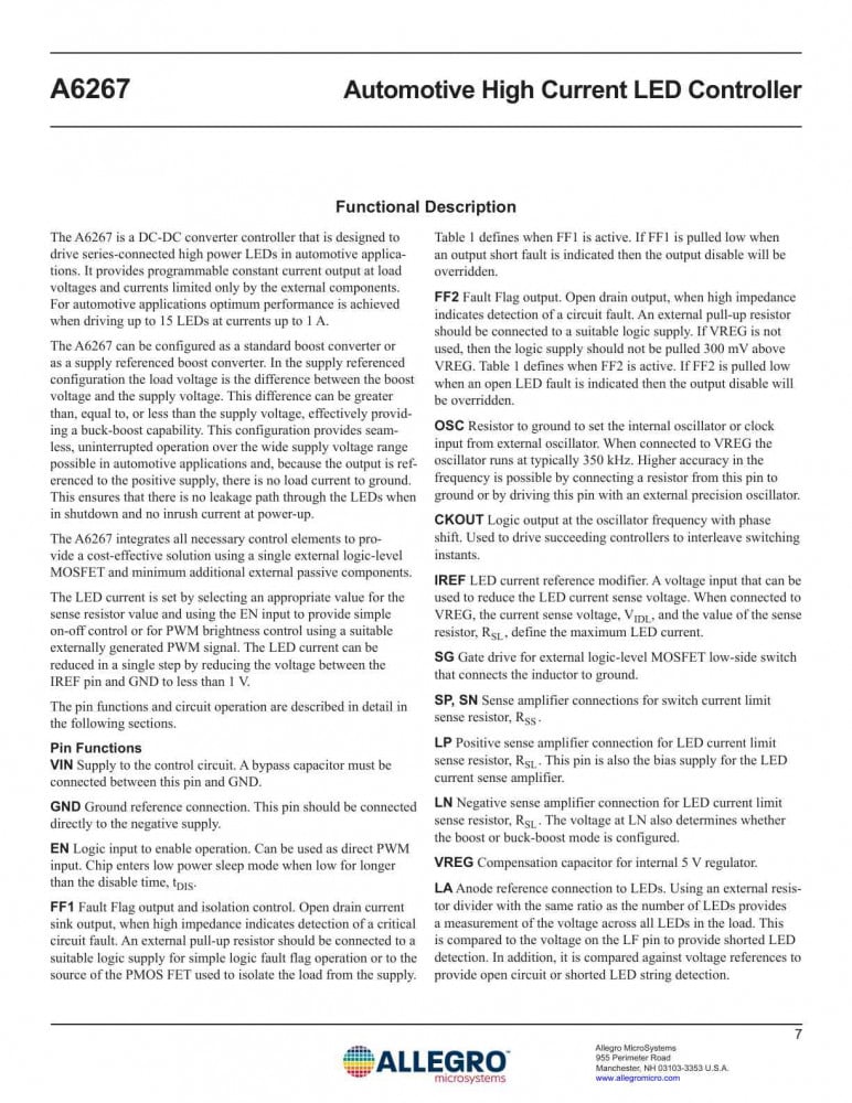 A6267 datasheet page 8