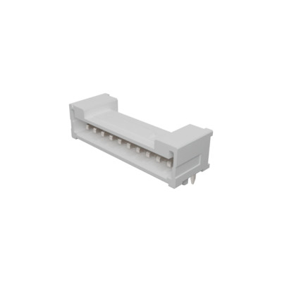 1.25mm Pitch, Micro-Lock Plus PCB Header, Single Row, Right-Angle, Through Hole, Tin-Bismuth Plating, Positive Lock, 10 Circuits, Natural (White) for sale