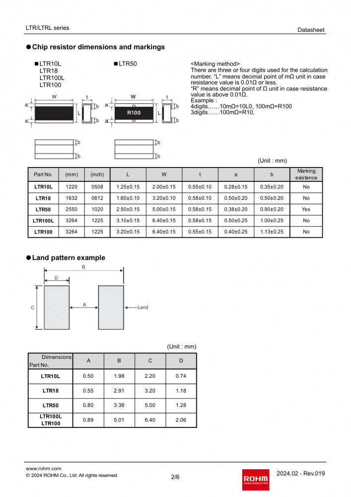 ROHM LTR18 datasheet page 2