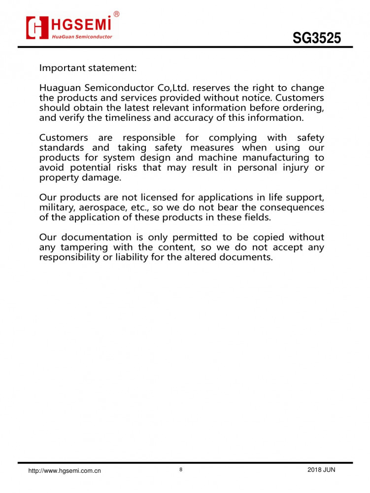 SG3525M/TR datasheet page 8
