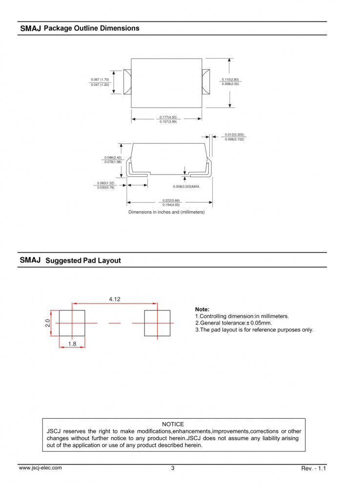 JSCJ ES1A datasheet page 3
