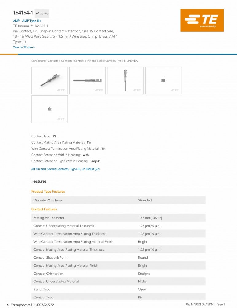 164164-1 technical document page 1