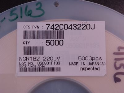 CTS 742C043220JTR Resistor Network Array for sale