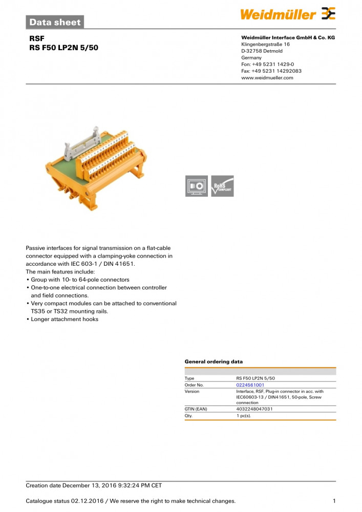 0224561001 technical document page 1