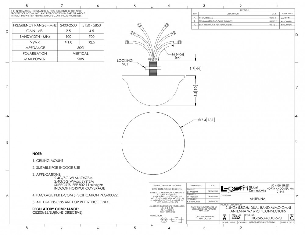 HG2458-4SDC-6RSP technical document preview