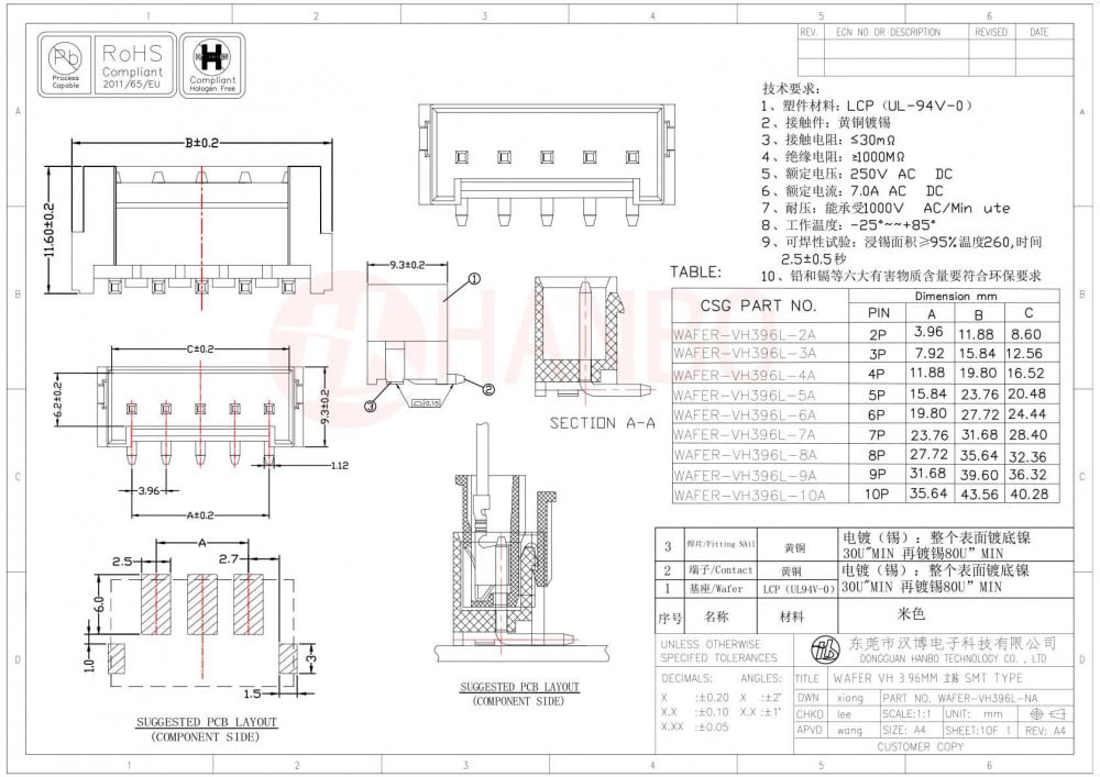WAFER-VH396JK-6A technical document page 6
