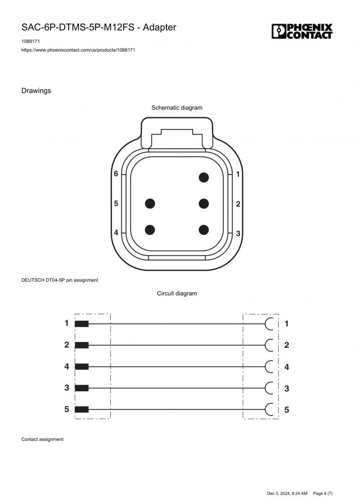 Phoenix Contact 1088171 product documentation page 4