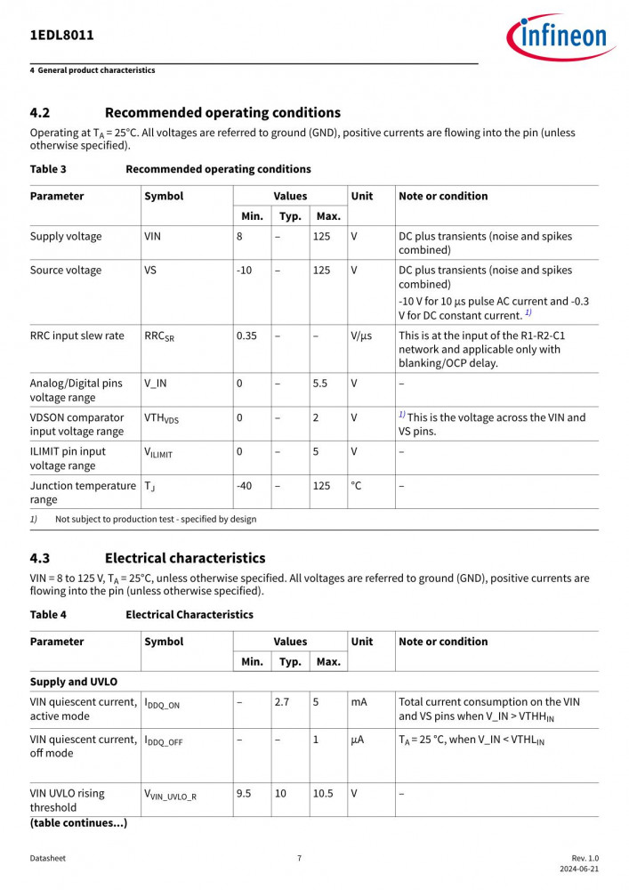 1EDL8011 datasheet page 7