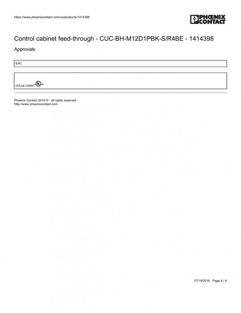 Phoenix Contact 1414398 circuit diagram