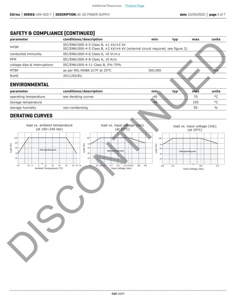 CUI VSK-S20-15U-T datasheet page 3