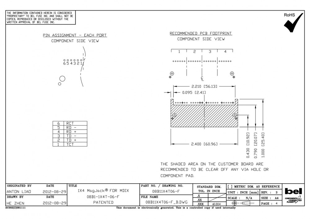 08B1-1X4T-06-F technical drawing page 3