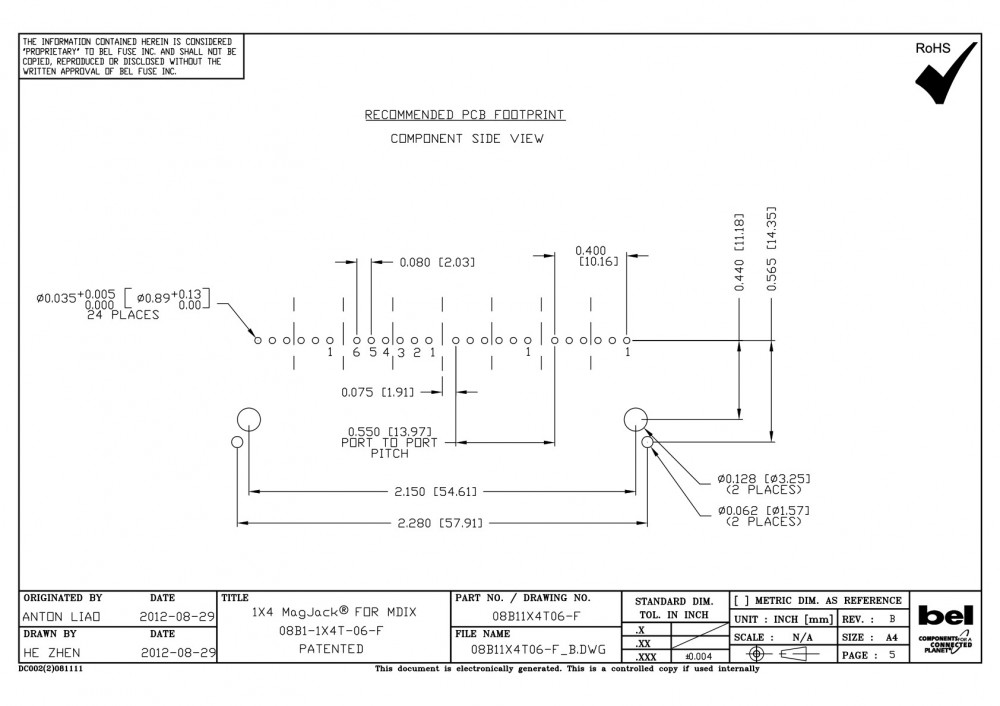 08B1-1X4T-06-F technical drawing page 4