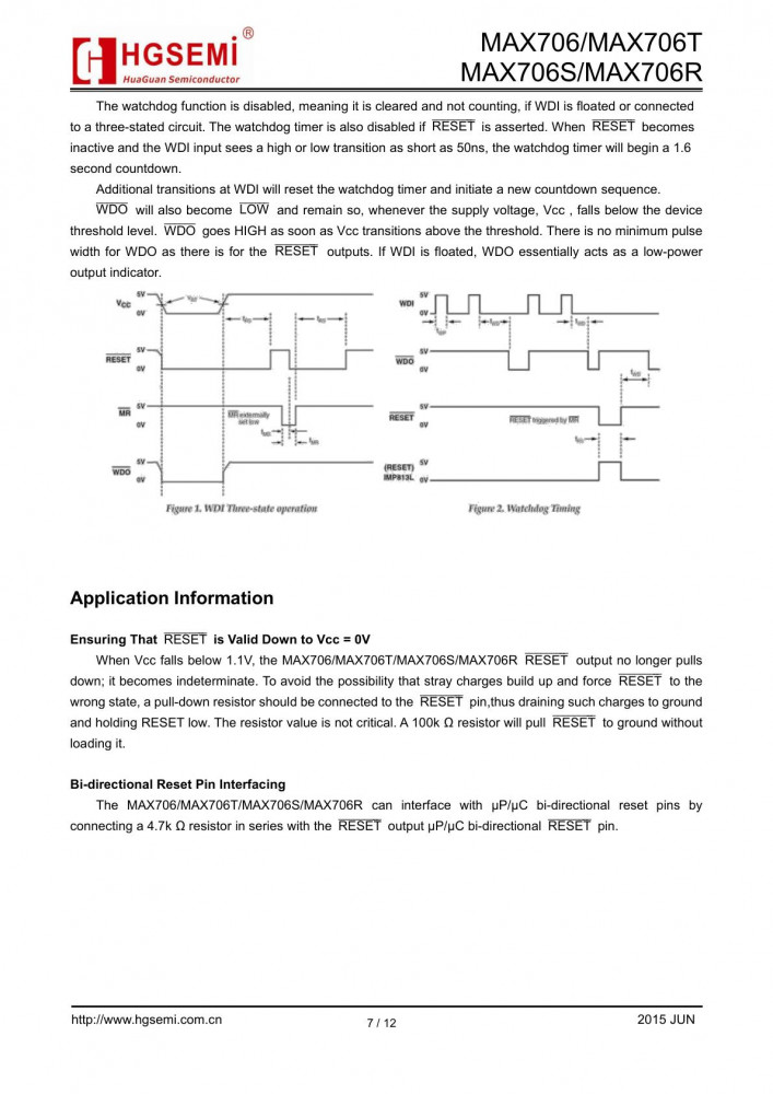 MAX706M/TR datasheet page 7