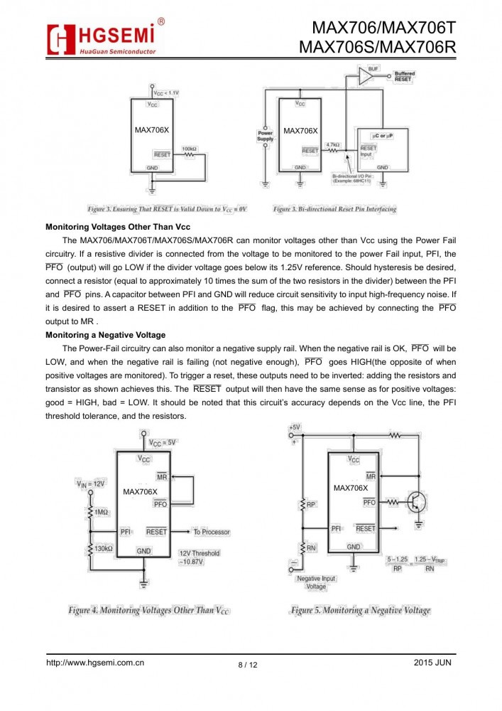 MAX706M/TR datasheet page 8