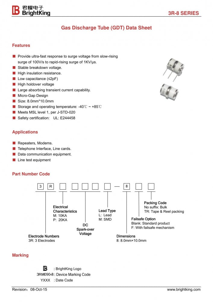 3RM470L-8/B datasheet page 1