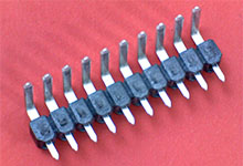 MX150 Single Row Header, Right-Angle, 6 Circuits, 1.25µm Nickel (Ni) Overall, 2.50µm Minimum Select Matte Tin (Sn) Plating Overall, 3.05mm PC  Tail Length, Mating Pin Length 12.15mm for sale