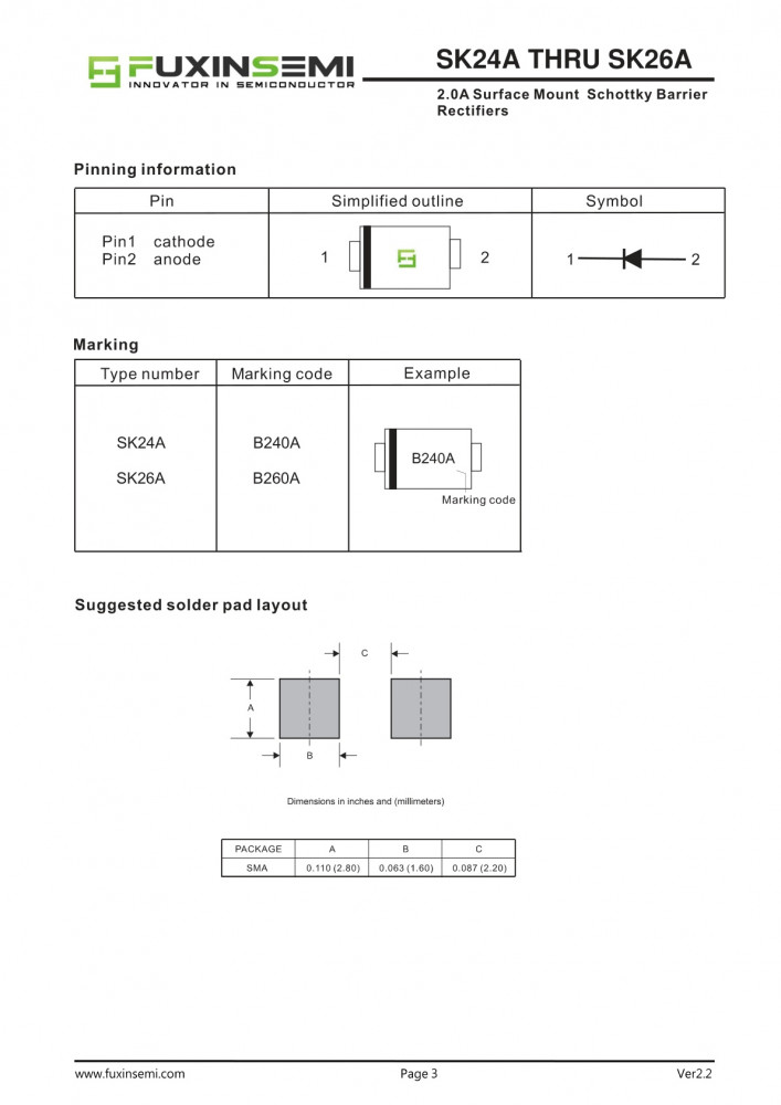 SK24A datasheet page 3