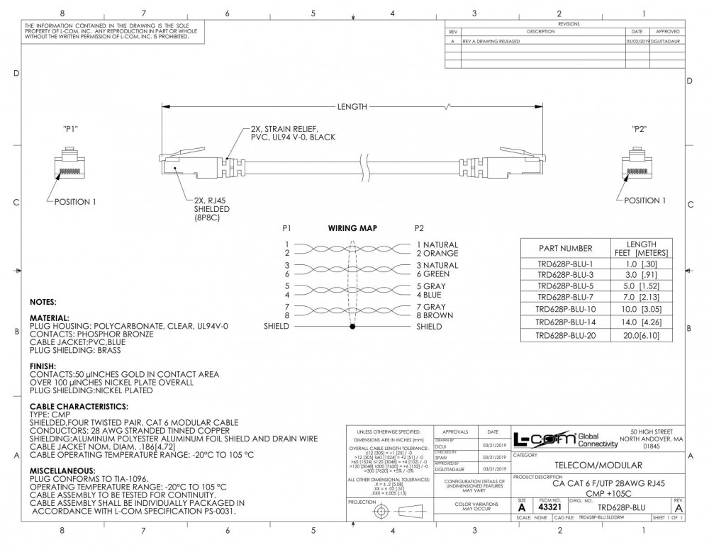 TRD628P-BLU-7 technical drawing page