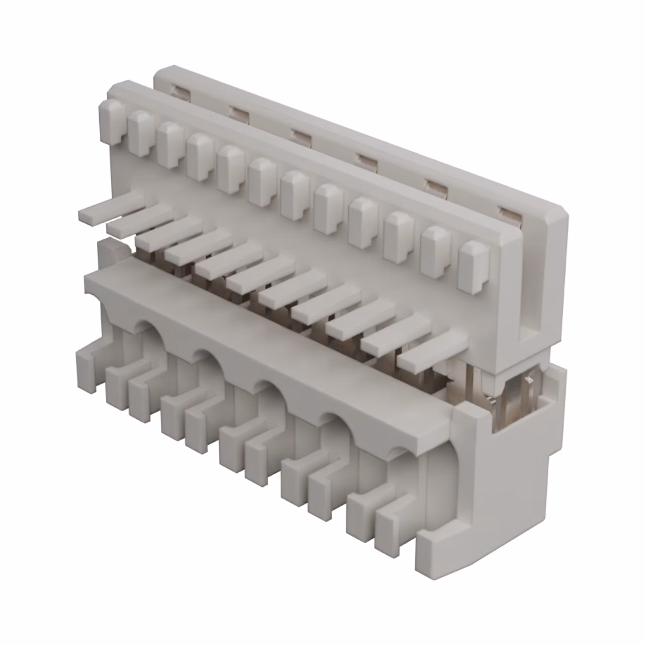5.00mm Pitch Appli-Mate RAST Power IDT Housing, Direct/Indirect, Female, 6 Circuits, Fully Coded, Open End Walls, Glow-Wire Capable for sale