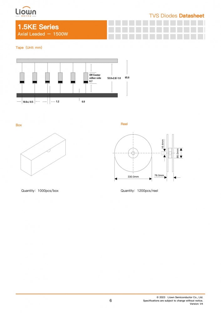 Liown 1.5KE18A datasheet page 6