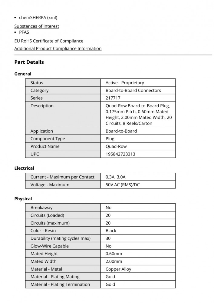 MOLEX 2177170201 technical document preview, page 2