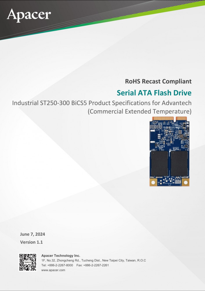 Product specification document page 1
