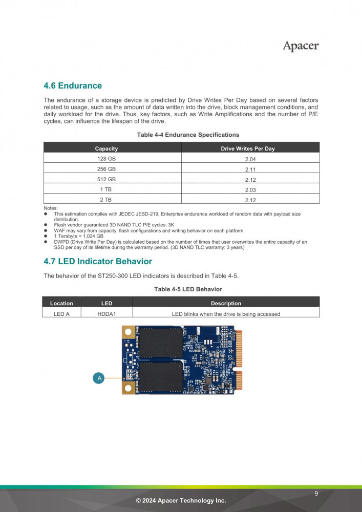Product specification document page 10