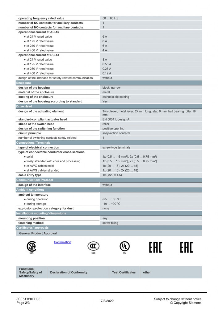 3SE51120CH03 technical document page 2