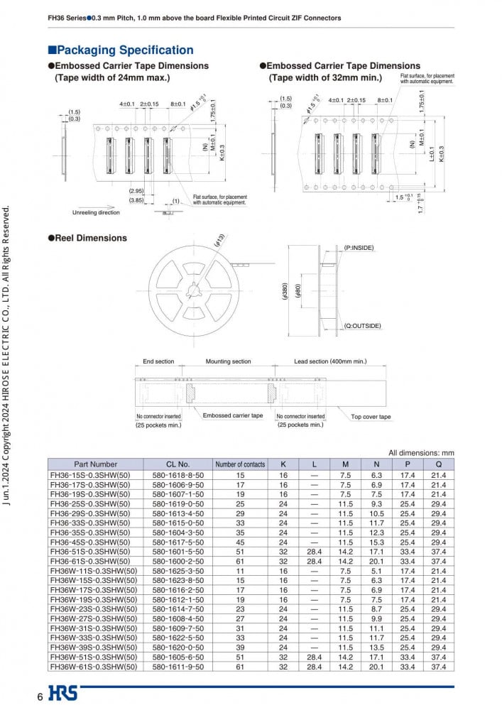HRS FH36W datasheet page 6