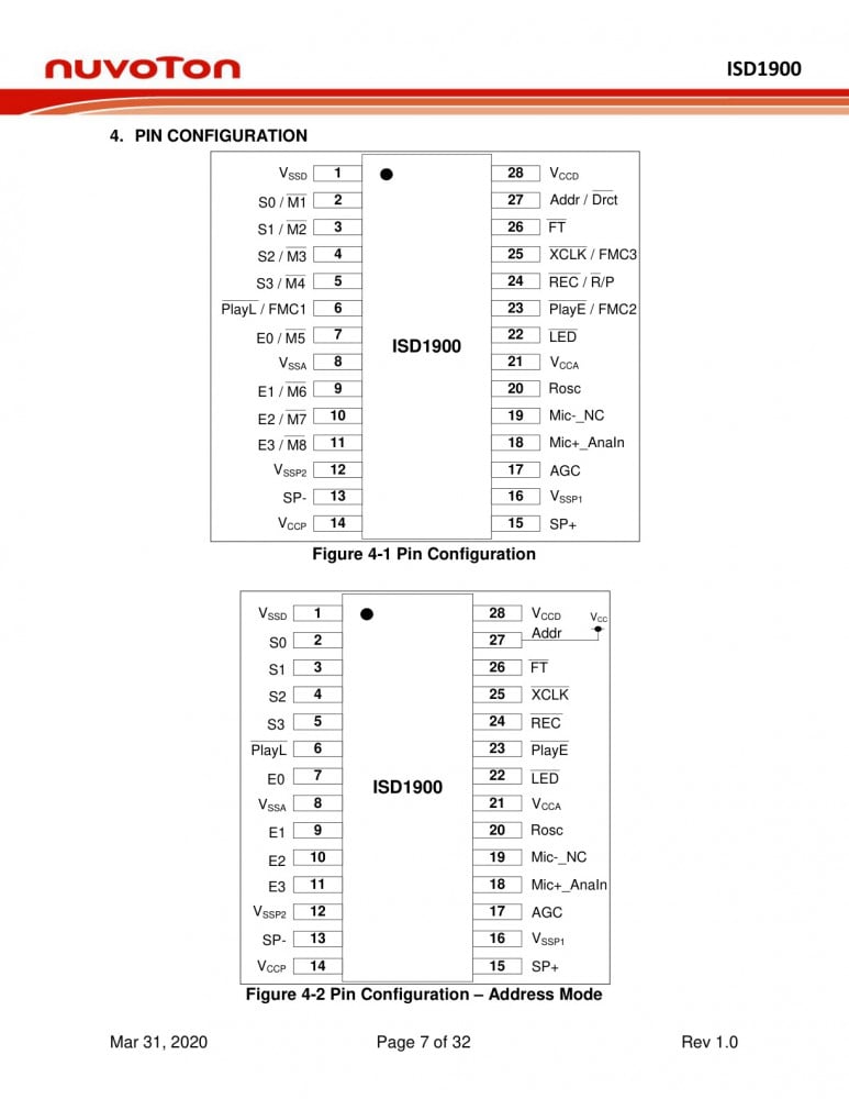 ISD1964SYI datasheet page 7