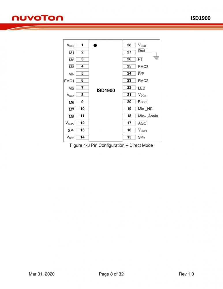 ISD1964SYI datasheet page 8