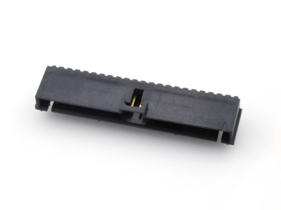 2.54mm Pitch SL Header, Single Row, Right Angle, 3.05mm Pocket, Shrouded, with Press-fit Plastic Peg, 22 Circuits, 0.76µm Gold (Au) Selective Plating, Tin (Sn) PC Tail Plating for sale