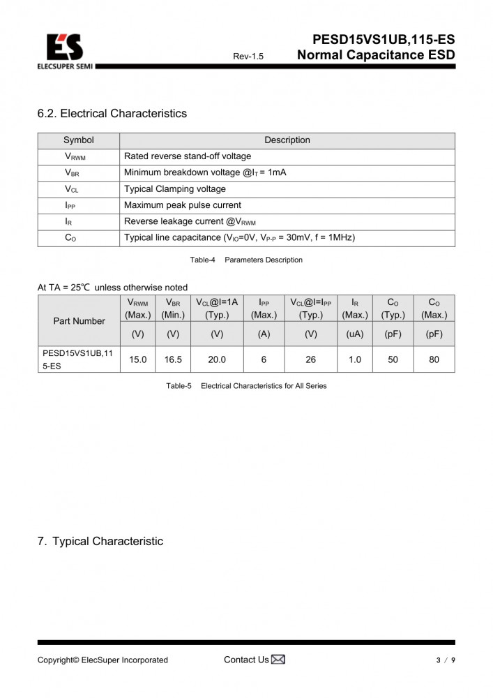 PESD15VS1UB,115-ES datasheet page 3