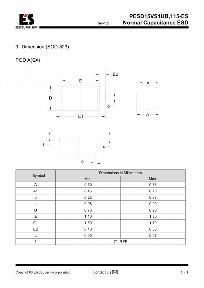 PESD15VS1UB,115-ES datasheet page 6