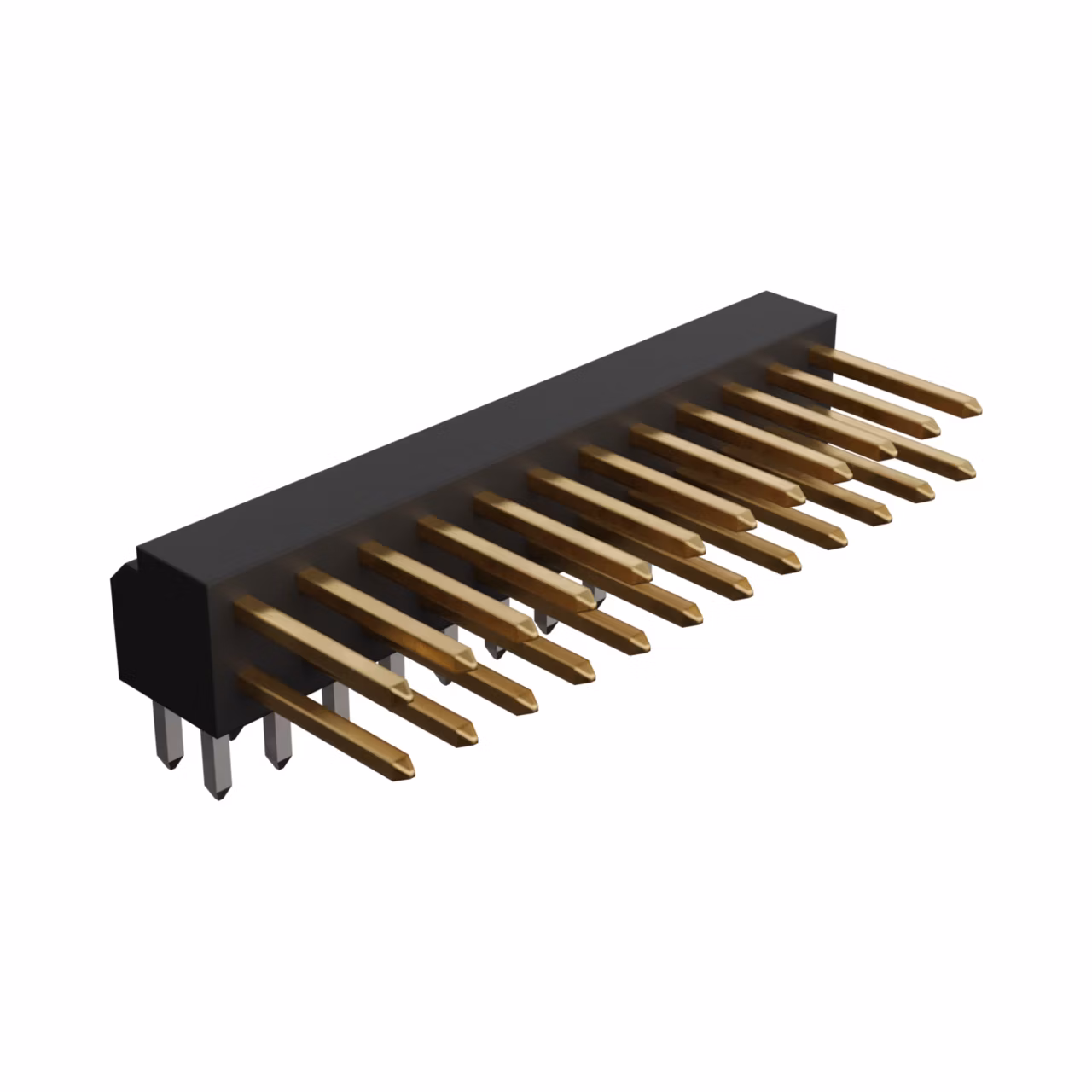 2.00mm Pitch Milli-Grid Header, Right-Angle, Through Hole, 24 Circuits, 0.38µm Gold (Au) Plating, Mating Pin Length 6.00mm, Tail Length 2.90mm, Tray, Lead-Free for sale