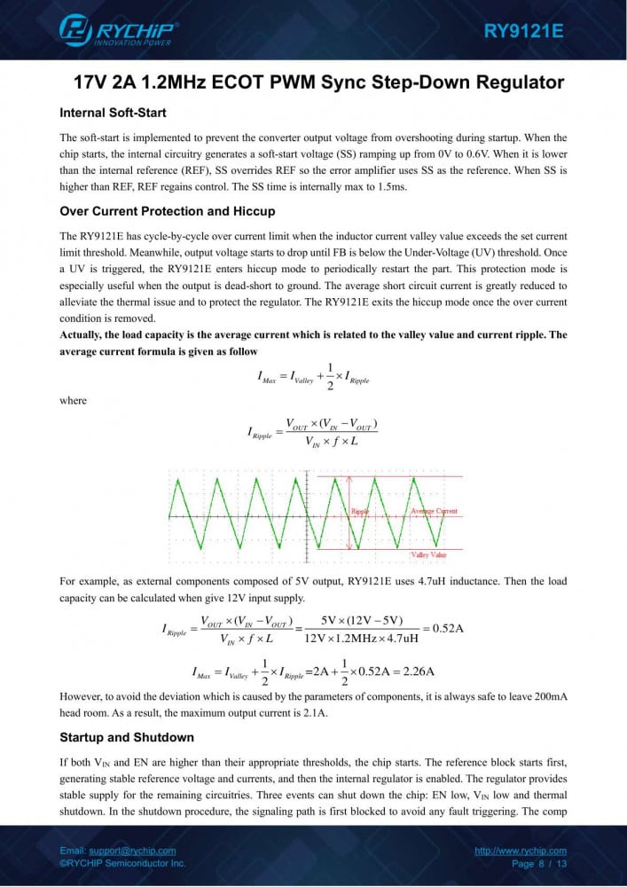 RY9121E datasheet page 8