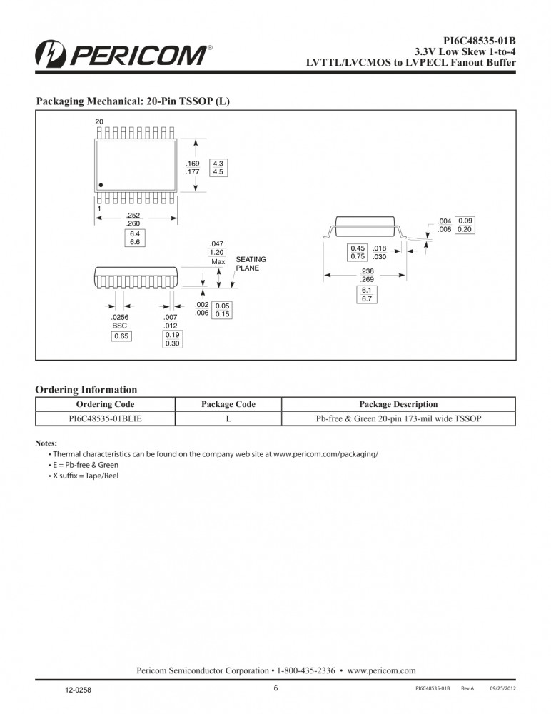 PI6C48535-01BLIEX datasheet page 6