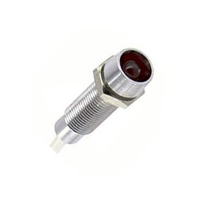 LED Panel Mount Indicator Red .232″ 5V Wire Leads Watertight