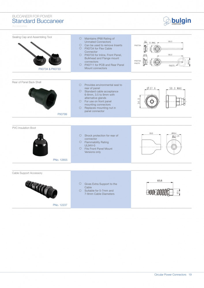 Bulgin PX07 technical document page 6