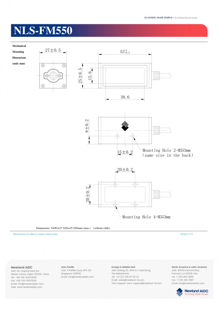 Newland FM550 technical document page 4