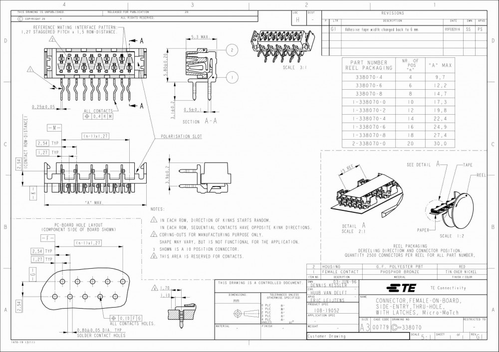 TE Connectivity 1-338070-2 engineering drawing preview