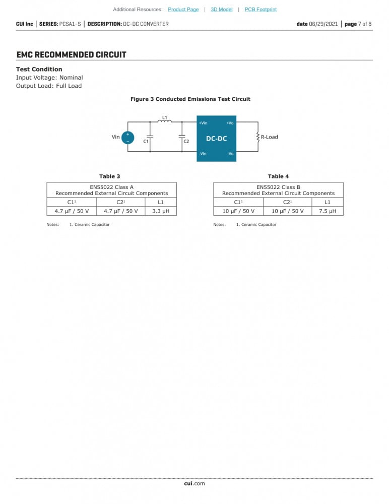 CUI PCSA1-S datasheet page 7