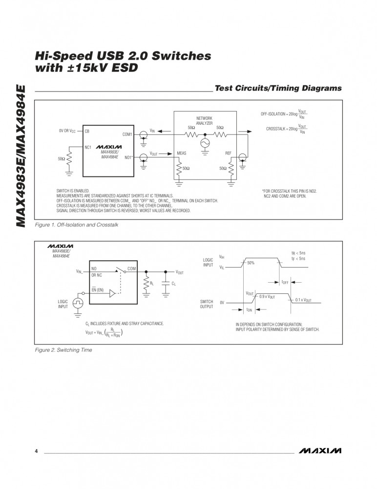 MAX4983E/MAX4984E datasheet page 4
