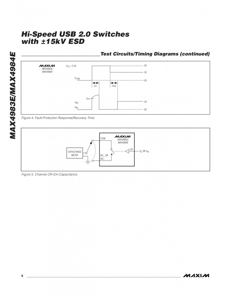 MAX4983E/MAX4984E datasheet page 6