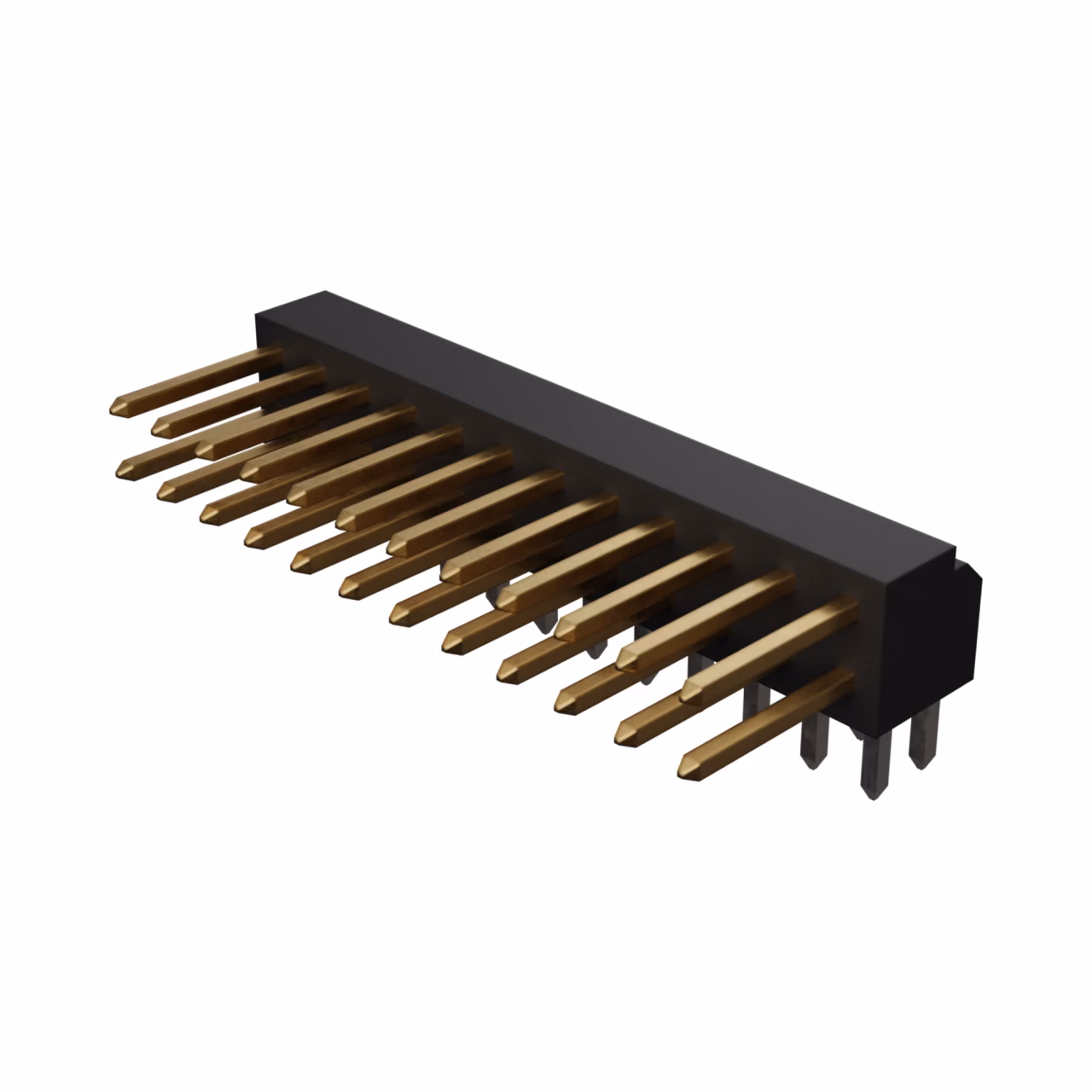 2.00mm Pitch Milli-Grid Header, Right-Angle, Through Hole, 24 Circuits, 0.38µm Gold (Au) Plating, Mating Pin Length 6.00mm, Tail Length 2.90mm, Tray, Lead-Free for sale
